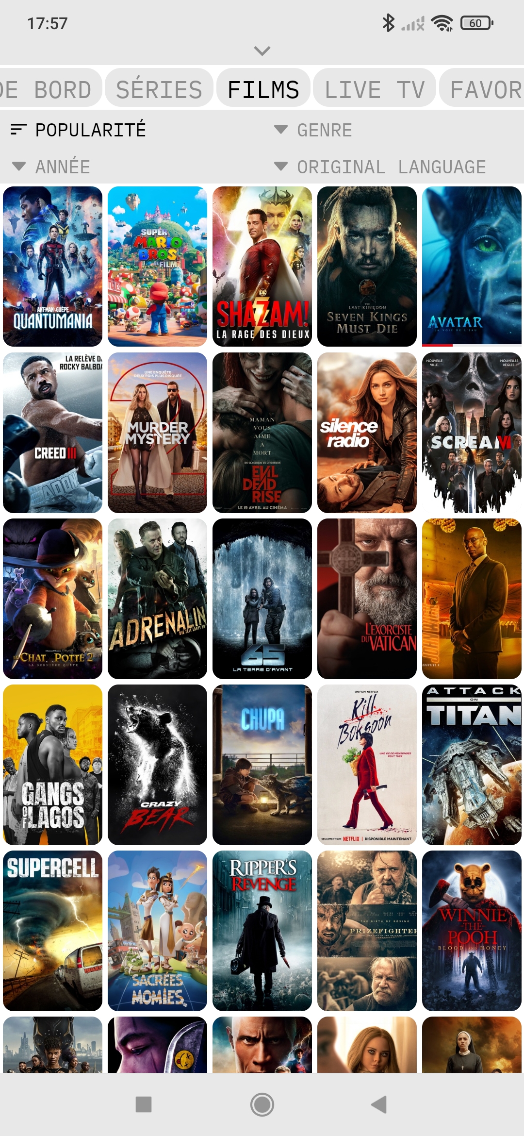 Dezor, l'application gratuite de streaming et Iptv, la tv en direct ...