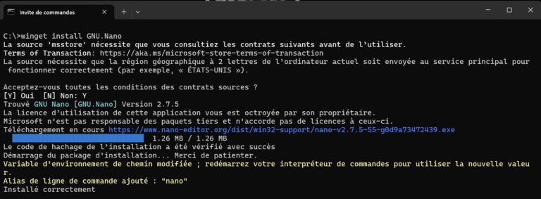 Listes des commandes de l'éditeur de texte Nano - Breakingtech